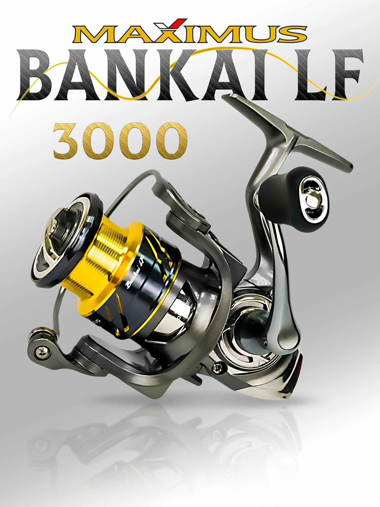 Катушка для спиннинга Maximus Bankai LF 3000 (5+1 подш), катушка для удочки, фидера, рыболовная