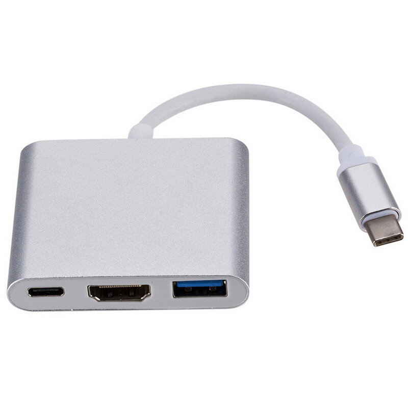 Адаптер конвертер USB Type-C в HDMI 4K с поддержкой PD зарядки для ноутбука