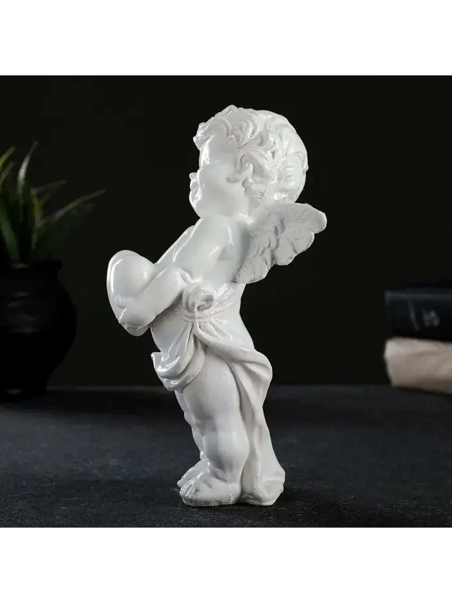 Элегантная фигурка Ангел с сердцем, 17 см