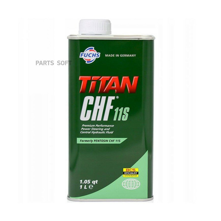 FUCHS 601102271 Жидкость ГУР FUCHS TITAN/Pentosin CHF 11S 1л зеленая
