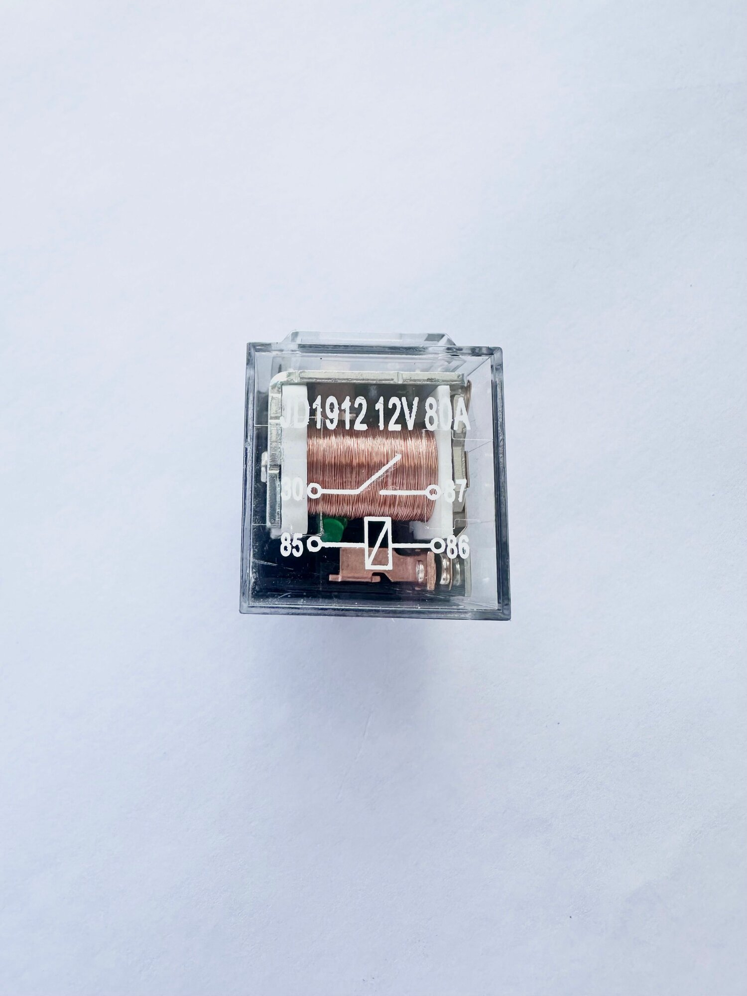 Реле силовое электромагнитное 80 А, 12 V 4-ёх контактное, 1 шт