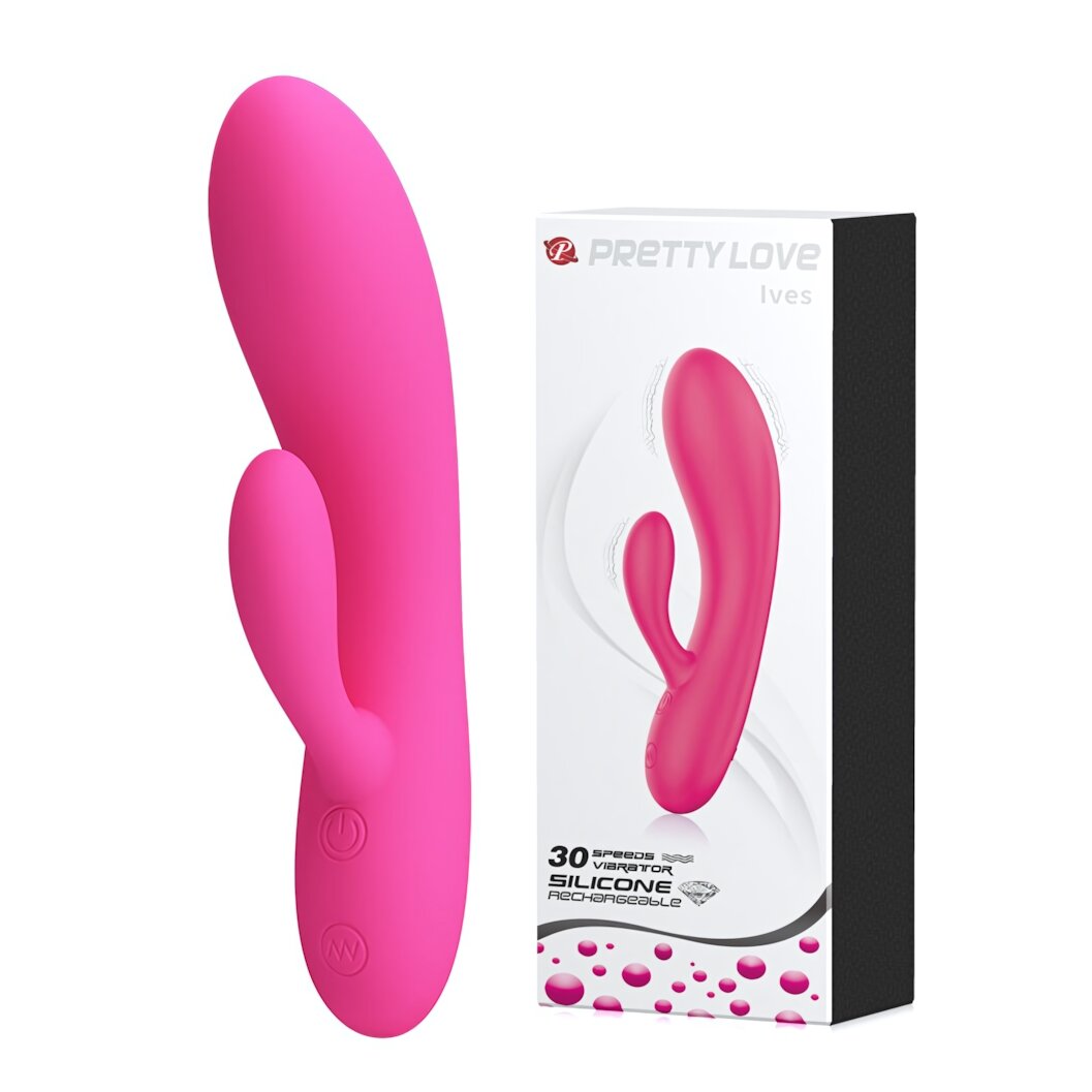 Вибратор для двойной стимуляции Pretty Love BI-014495-3, силикон