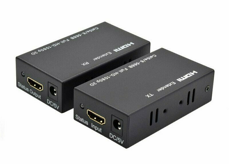 Удлинитель HDMI активный по витой паре RJ45