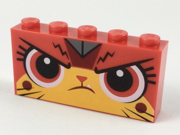 Деталь Lego 39266pb02 Brick 1 x 5 x 2 with Angry Ultrakatty Pattern