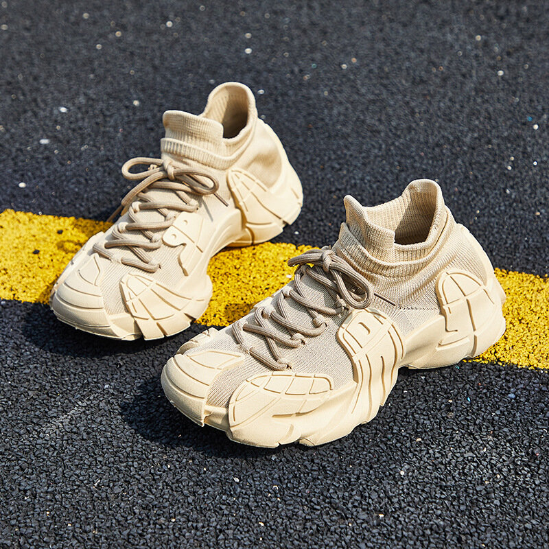 JYL Мужские туфли Для деловых встреч Удобные Дышащие Кожа/Camel yellow-men's style