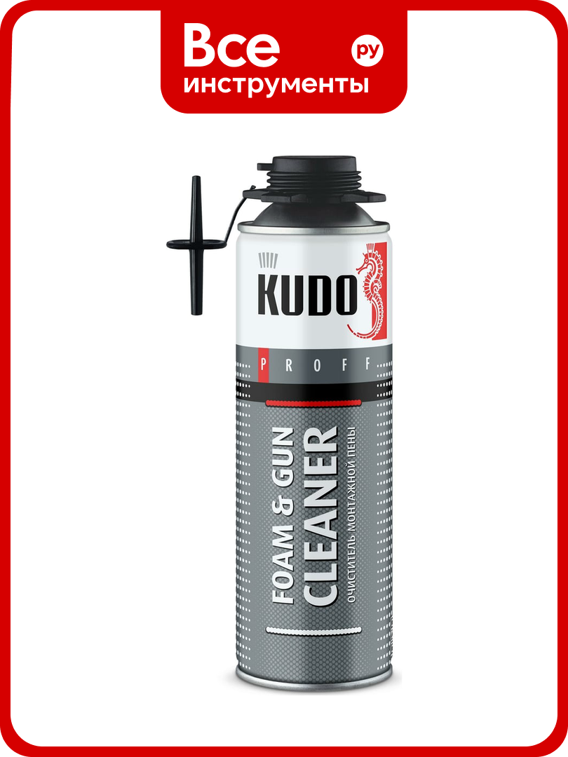 Очиститель монтажной пены KUDO FOAM&GUN CLEANER 650 мл KUPP06C, пластиковая