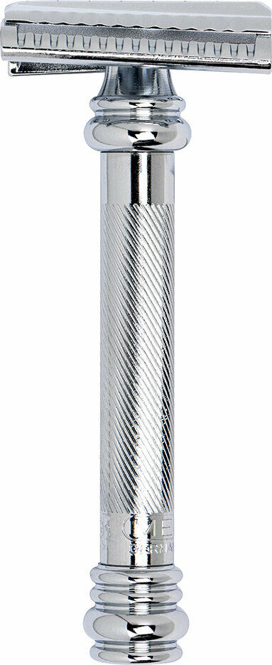 MERKUR Solingen Cтанок Т-образный для бритья 39C, глянцевое хромированное покрытие T-Shaped Shaving 39C Chrome 10*25ml