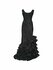 Платье DUNESI Serafina ruffled gown, размер 42, черный