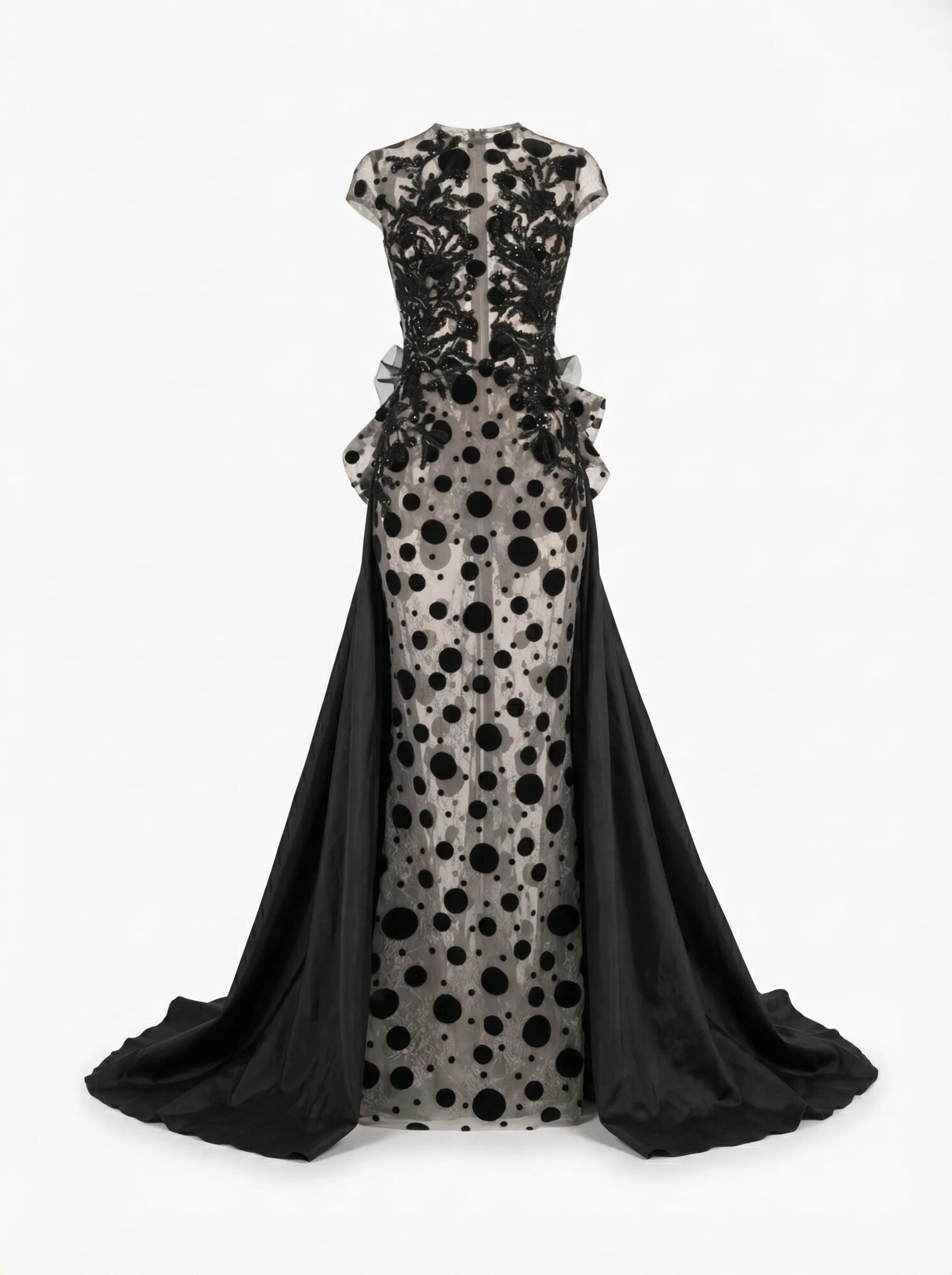 Платье Polka-dot gown dress
