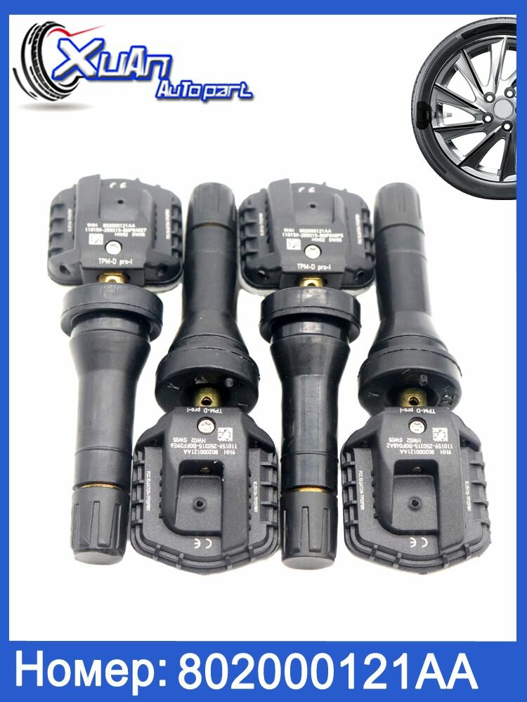 802000121AA TPMS Датчик давления шины 433 МГц Подходит для COWIN Showjet PRO Showjet PRO EV XuanDo, Подходит для EXEED Stellar C-DM TXL VX C-DM Stellar Tiggo 3/3X/5X/7/7 PLUS/7 PLUS(DPI/PHEV)/8