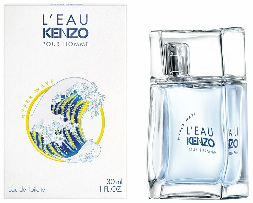 Туалетная вода Kenzo L'Eau pour Homme Hyper wave, мужская, 30мл