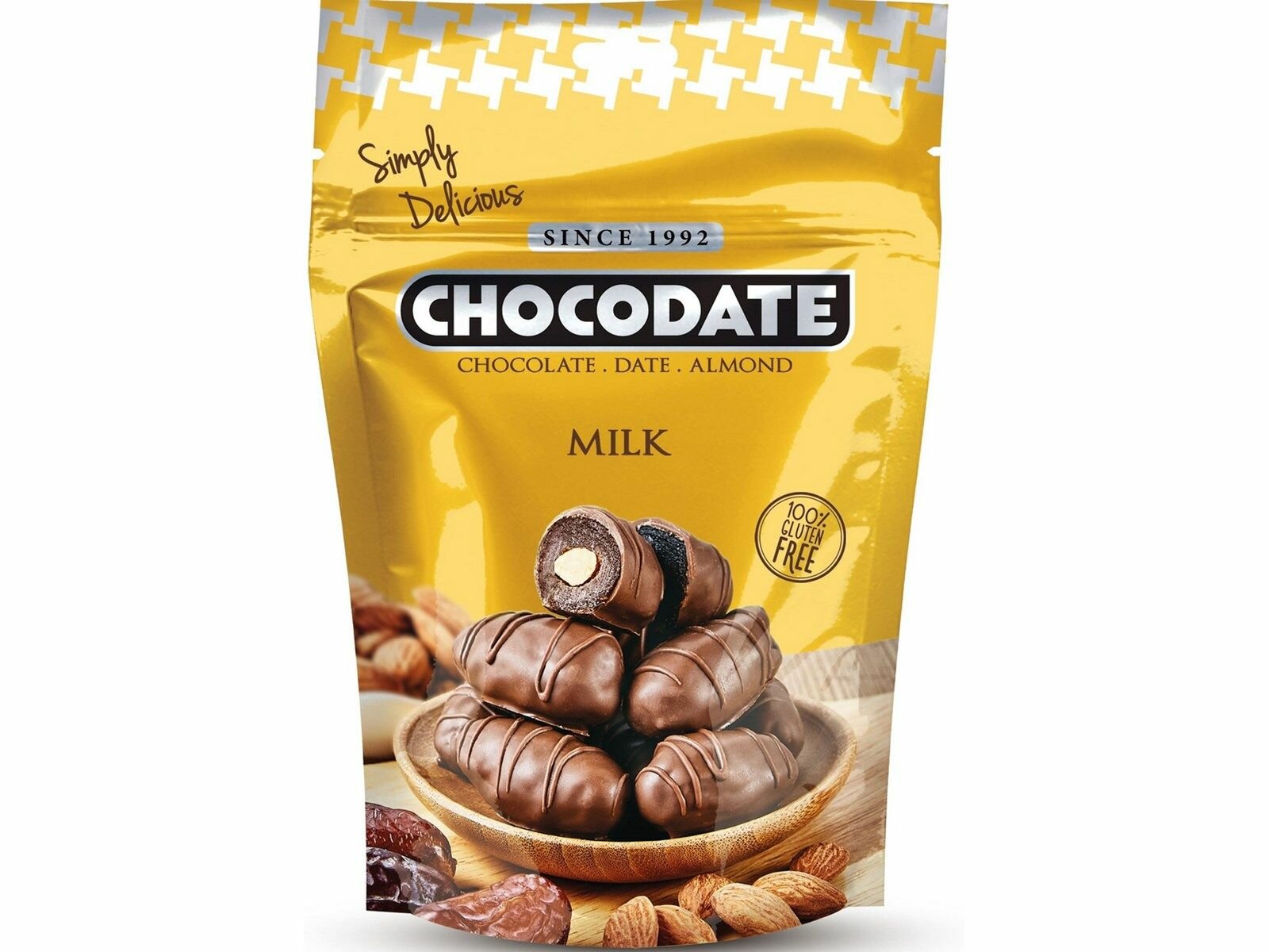 Chocodate Конфеты финики с миндалем в молочном шоколаде, 100 г