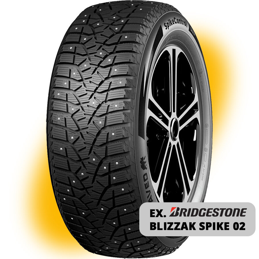 Spike Control (ex. Bridgestone) 185/65 R15 88T Шипованные, автомобильная — фото 1