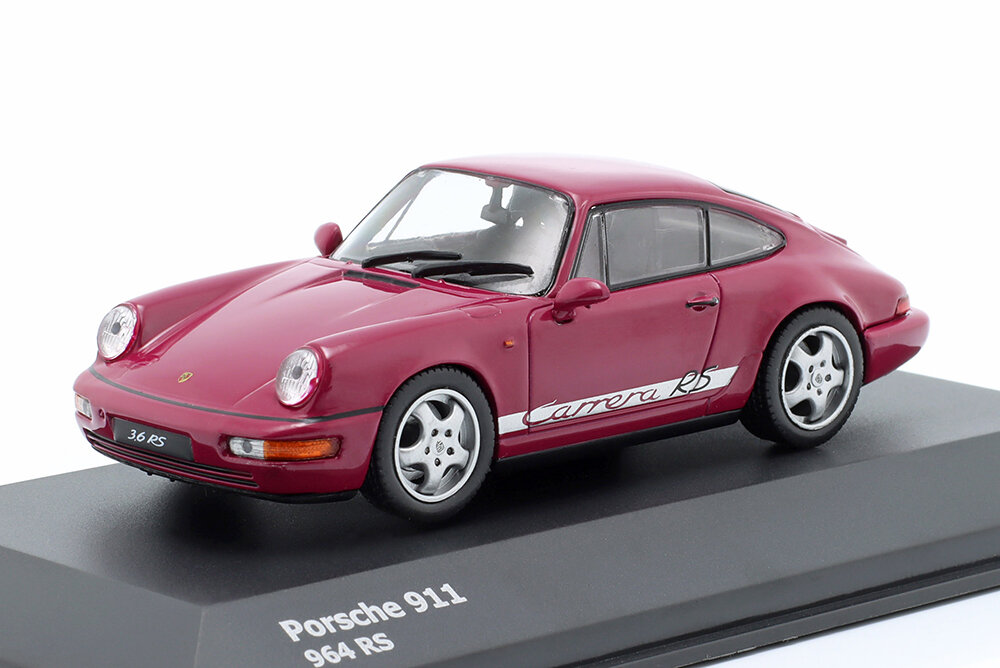 Модель коллекционная SOLIDO Porsche 911 (964) rs rubin-red