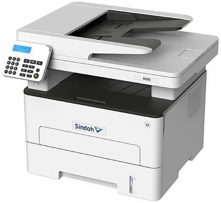 МФУ лазерное Sindoh M500 монохром А4, принтер/копир/сканер/факс 34 стр/мин, Wi-Fi. AirPrint, ADF 50, стартовый тонер в компл 700 отп.