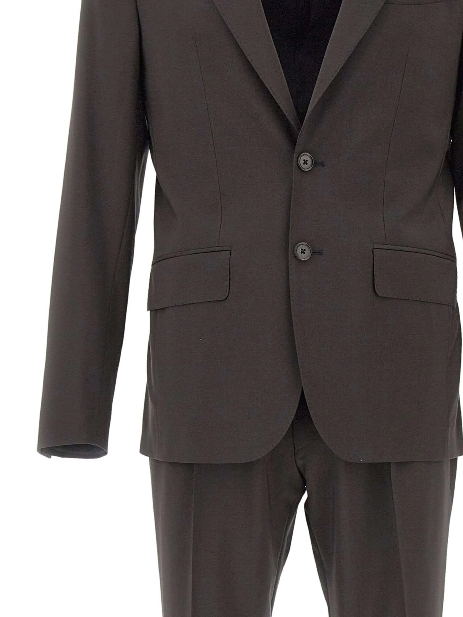 Комбинезон Corneliani Single-breasted peak-lapel suit, размер 52, brown — фото 1