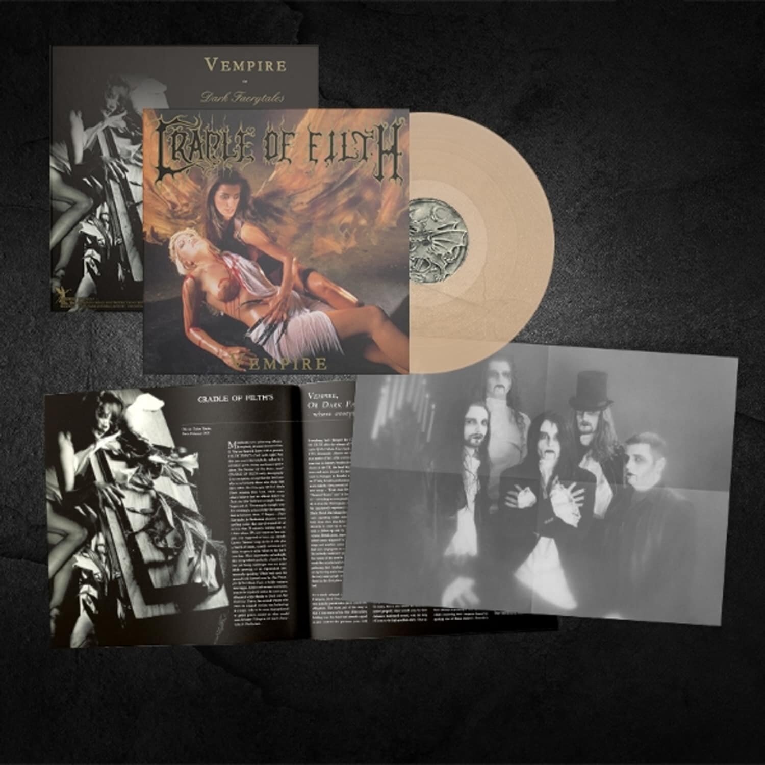 Cradle Of Filth. Vempire Or Dark Faerytales In Phallustein (LP Ltd/Wheat Transparent Vinyl/Reissue/Repress/Виниловая пластинка)