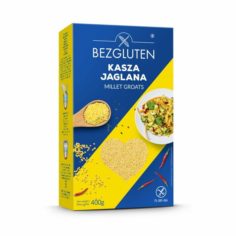 Крупа из проса Bezgluten безглютенновая 3шт x 400г