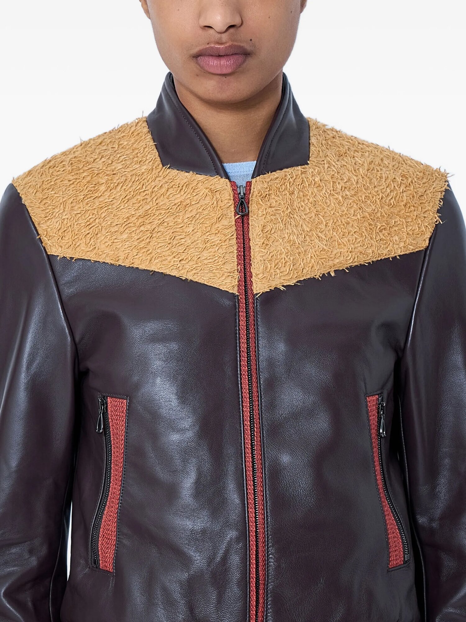 Куртка KIKO KOSTADINOV Zip-up leather jacket, размер 38 — фото 1