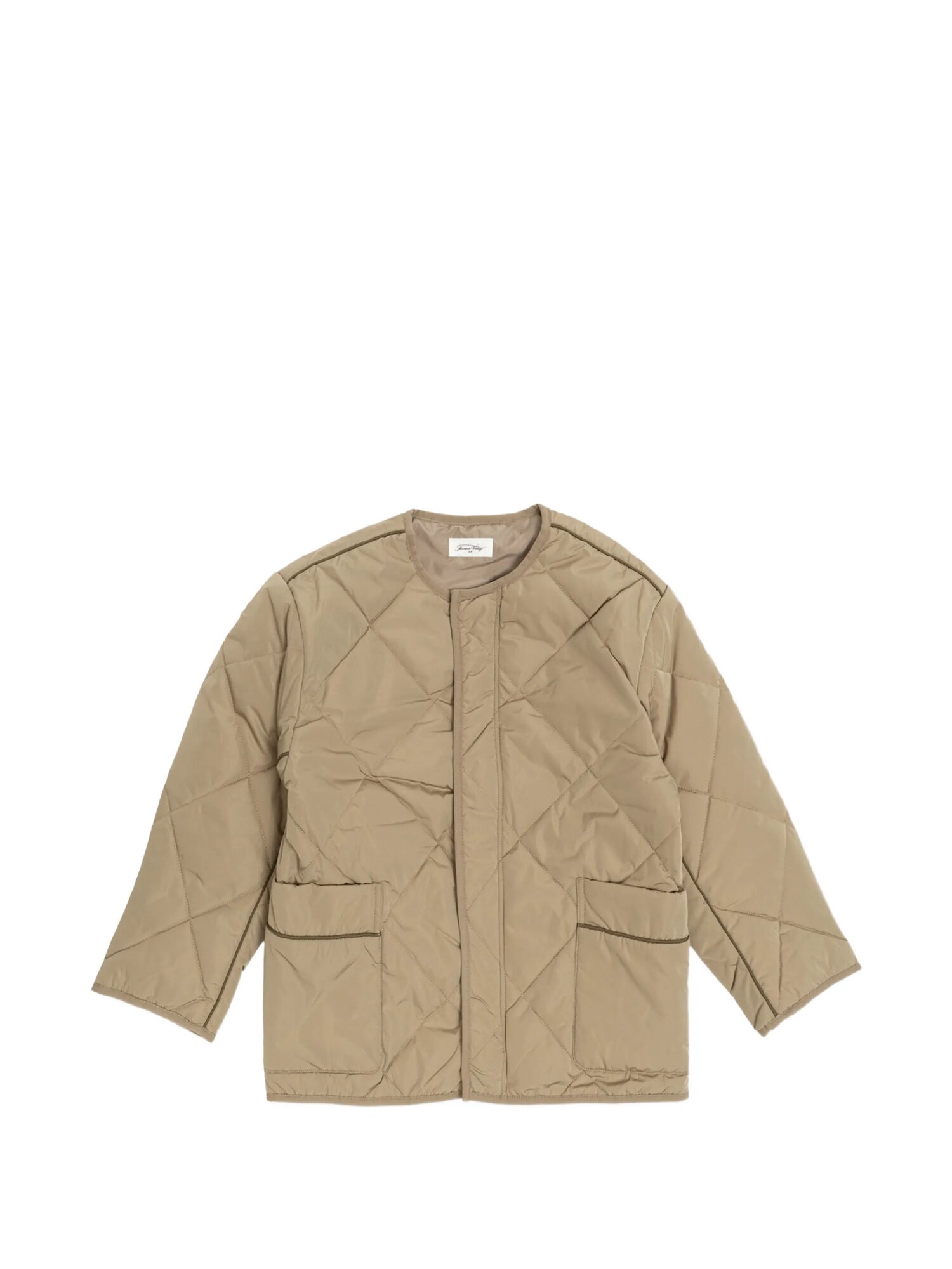 Куртка Quilted logo-patch jacket
