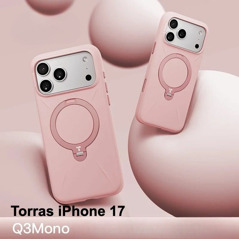 TORRAS Q3 Mono Силиконовый чехол для телефона iPhone MagSafe, совместимый с вращающимся на 360 градусов магнитным держателем