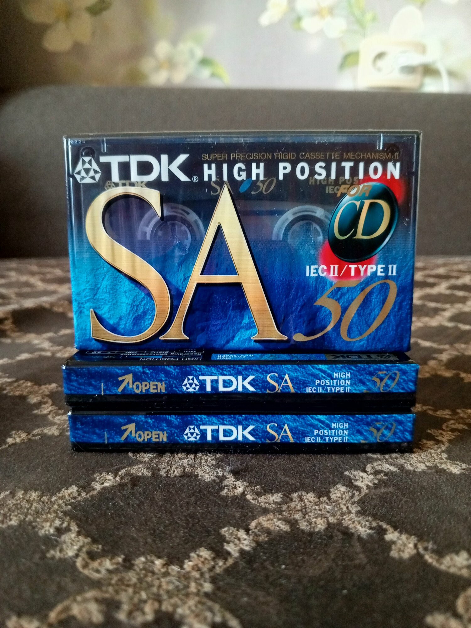 Аудиокассета TDK SA50 crom 1995 - 1996г, в (1 шт)