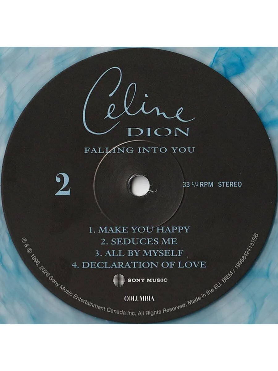 Celine Dion - Falling Into You (2LP blue) — фото 1