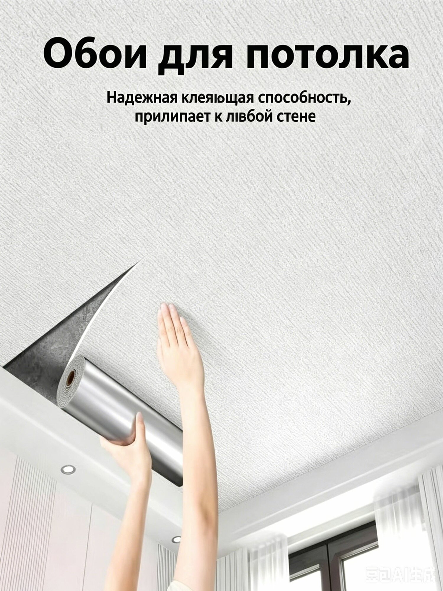 Самоклеящиеся потолочные обои 0,5м*10 м