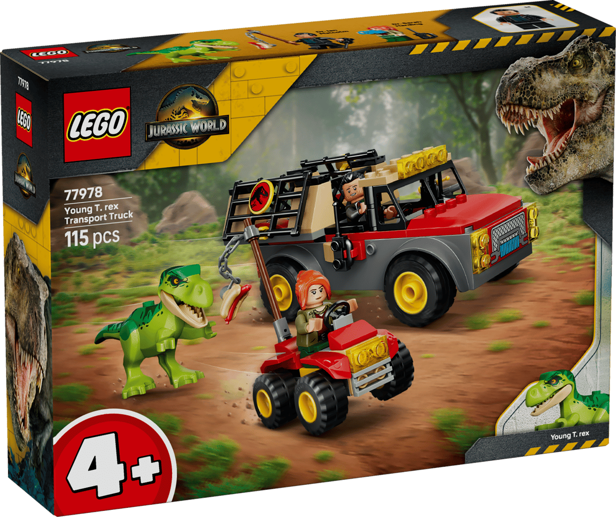 Конструктор LEGO Jurassic World 77978 Грузовик для перевозки детёныша тираннозавра рекса, 115 дет.
