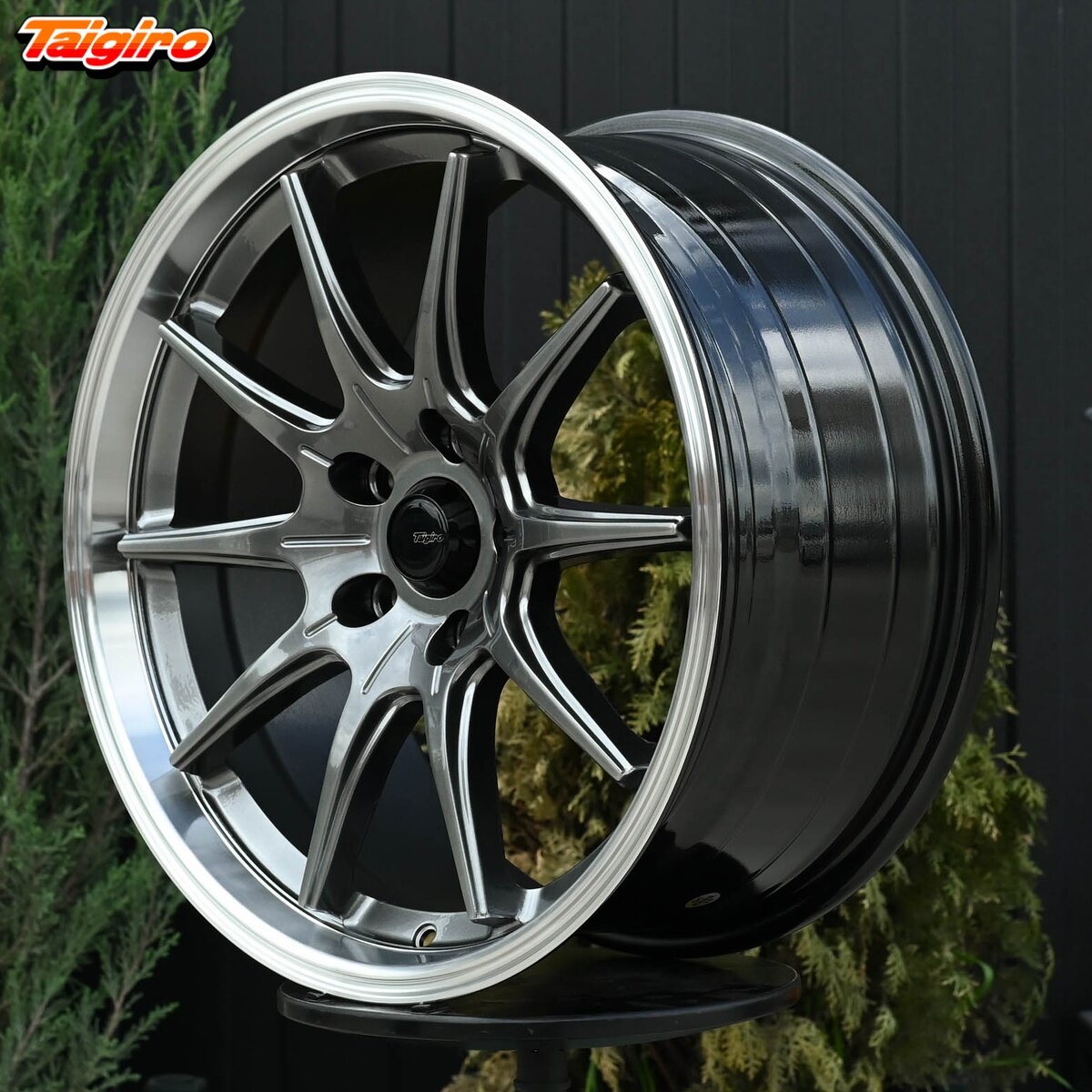 Комплект дисков R18 Taigiro Arashi 8.5J ET35 5*114.3 Темный хром (DX45)