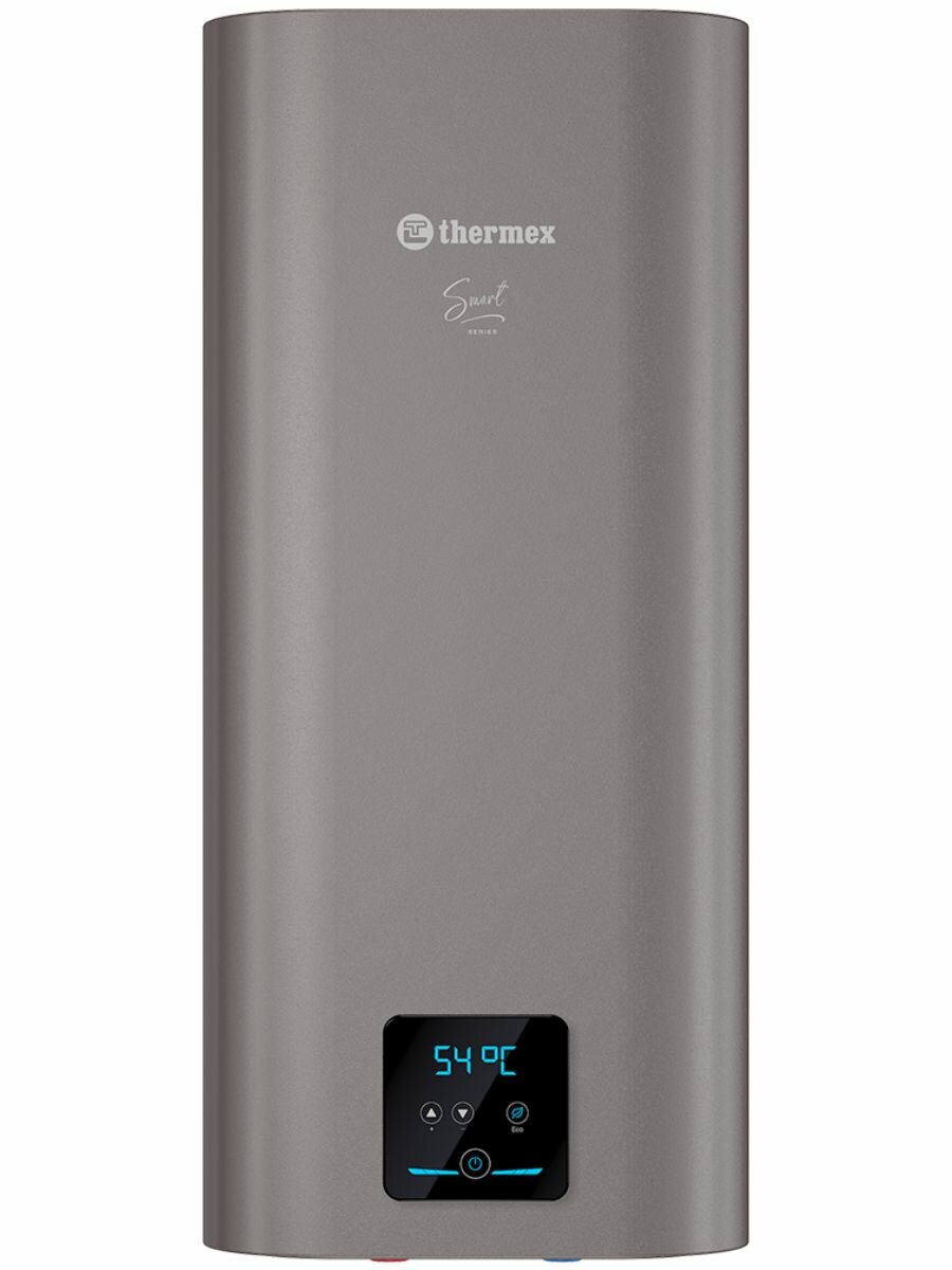 Водонагреватель накопительный Thermex Smart 30 V, электрический настенный, плоский, 30 л, серый