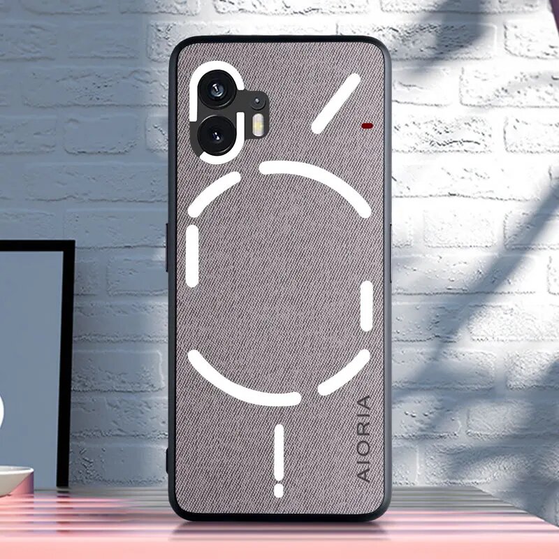 Чехол для Nothing Phone 1/2, серый, LightGrey, ТПУ, ПК