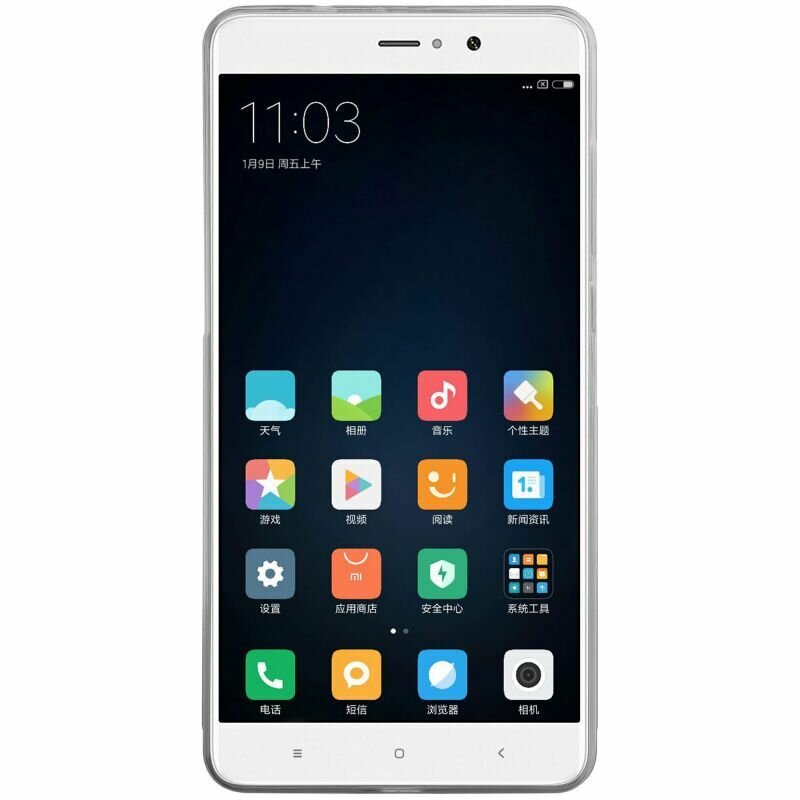 Чехол на Xiaomi Mi 5S Plus, Nature силиконовый, темно-прозрачный
