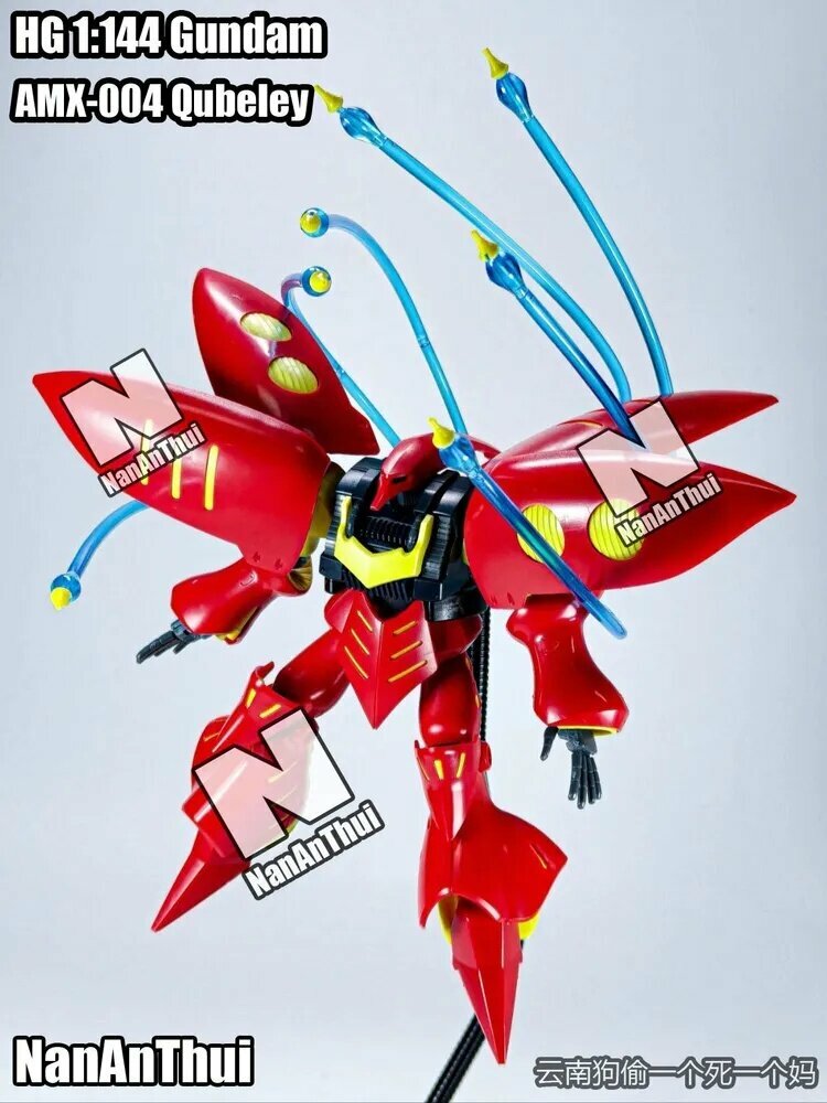 Сборная Игрушечная фигурка модель HG 1:144 AMX-004 Qubeley, Высококачественная модель, Поставляется с бесплатными наклейками и кронштейнами.