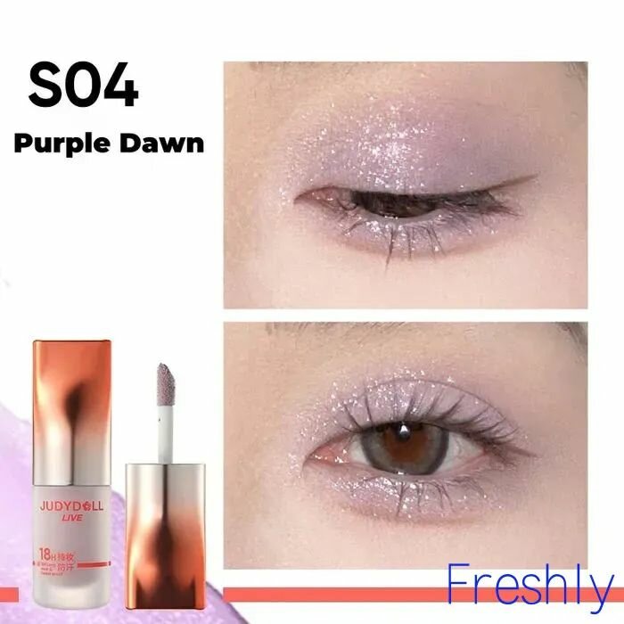 Тени для век Judydoll Live Long-wear Ariy Liquid Eyeshadow - #S04 Purple Dawn