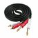 Аудиокабель RCA/RCA, 2 м, черный
