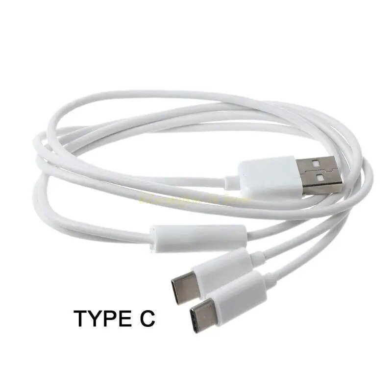 H7BB 2 в 1 USB C TO USB Multi Phone Type C Port Splitter Splitter быстро зарядка White