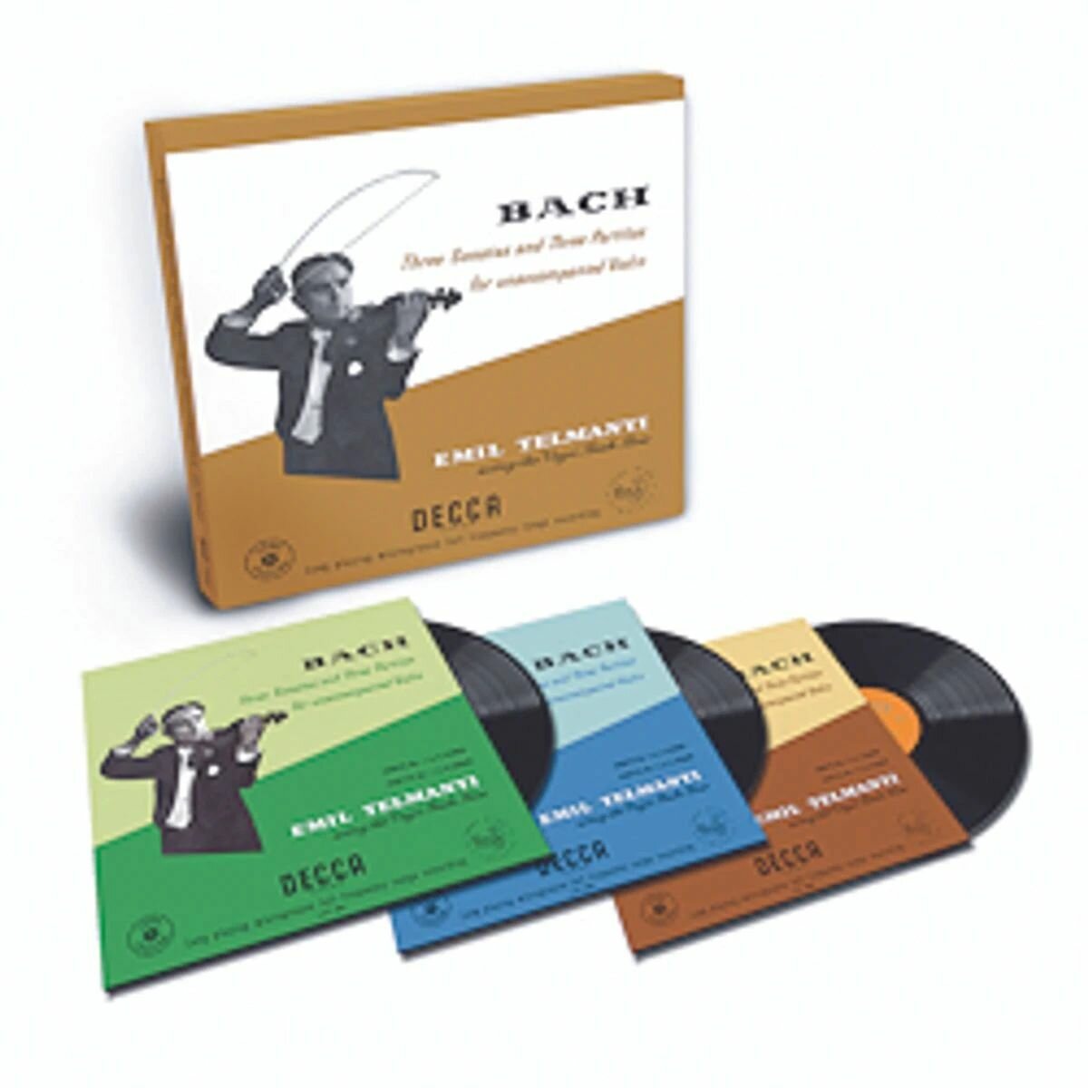 Виниловая пластинка Emil Telmanyi - Bach: Three Sonatas And Three Partitas For Unaccompanied Violin (LP Box Set) Limited, 2020