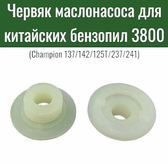 Червяк маслонасоса для китайских бензопил 3800 (Champion 137/142/125T/237/241)