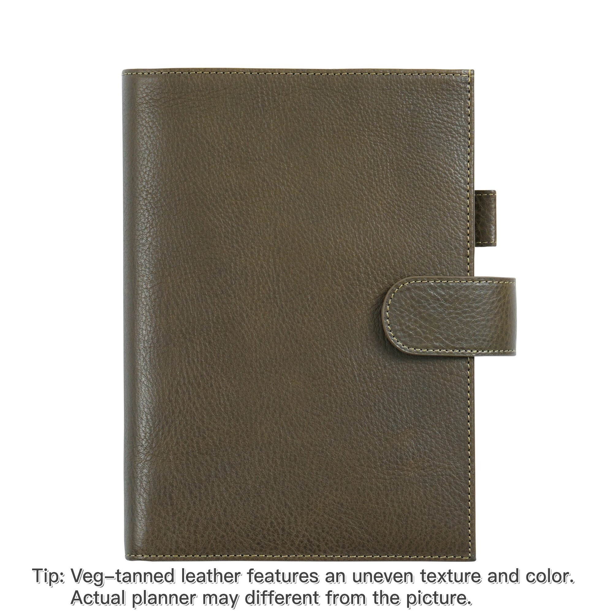 Чехол Moterm Original A5 из натуральной кожи для Hobonichi Cousin Бежевый, Khaki green