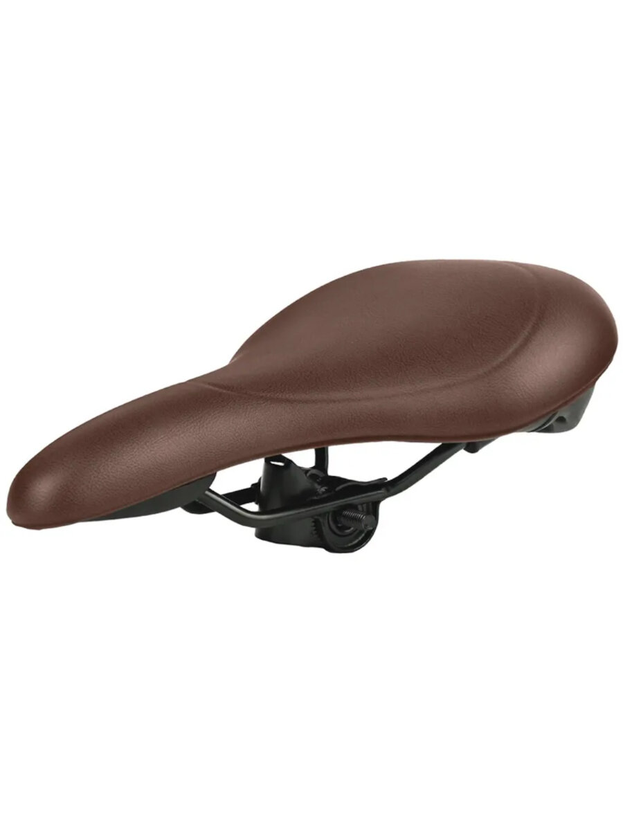 Седло для велосипеда JOY KIE KS-9040 MTB 260х200 мм 450 грамм комфортное коричневое