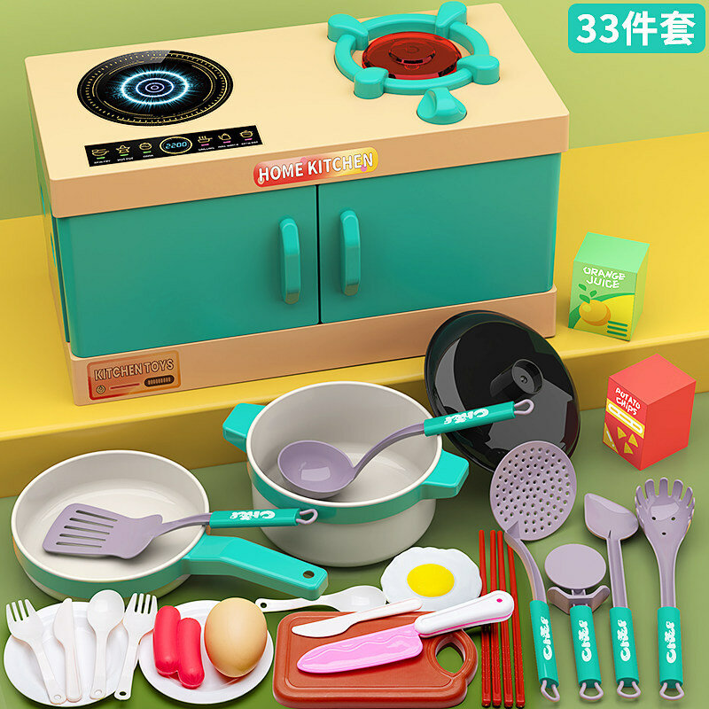 Игровой набор для детей, симуляция кухни, обучающие игрушки для девочек, набор для резки фруктов, веселье для мальчиков 3-6 лет
