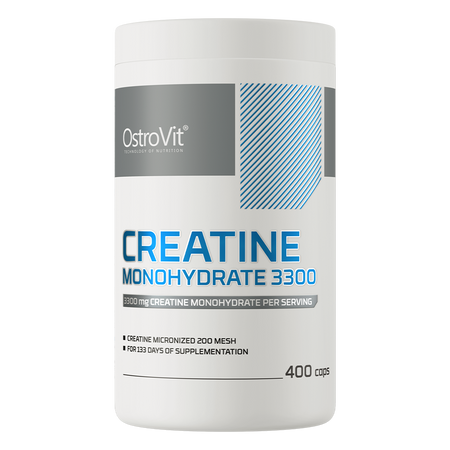 Креатин Ostrovit Creatine Monohydrate 3300мг, 400капсул, спортивное питание, для выносливости