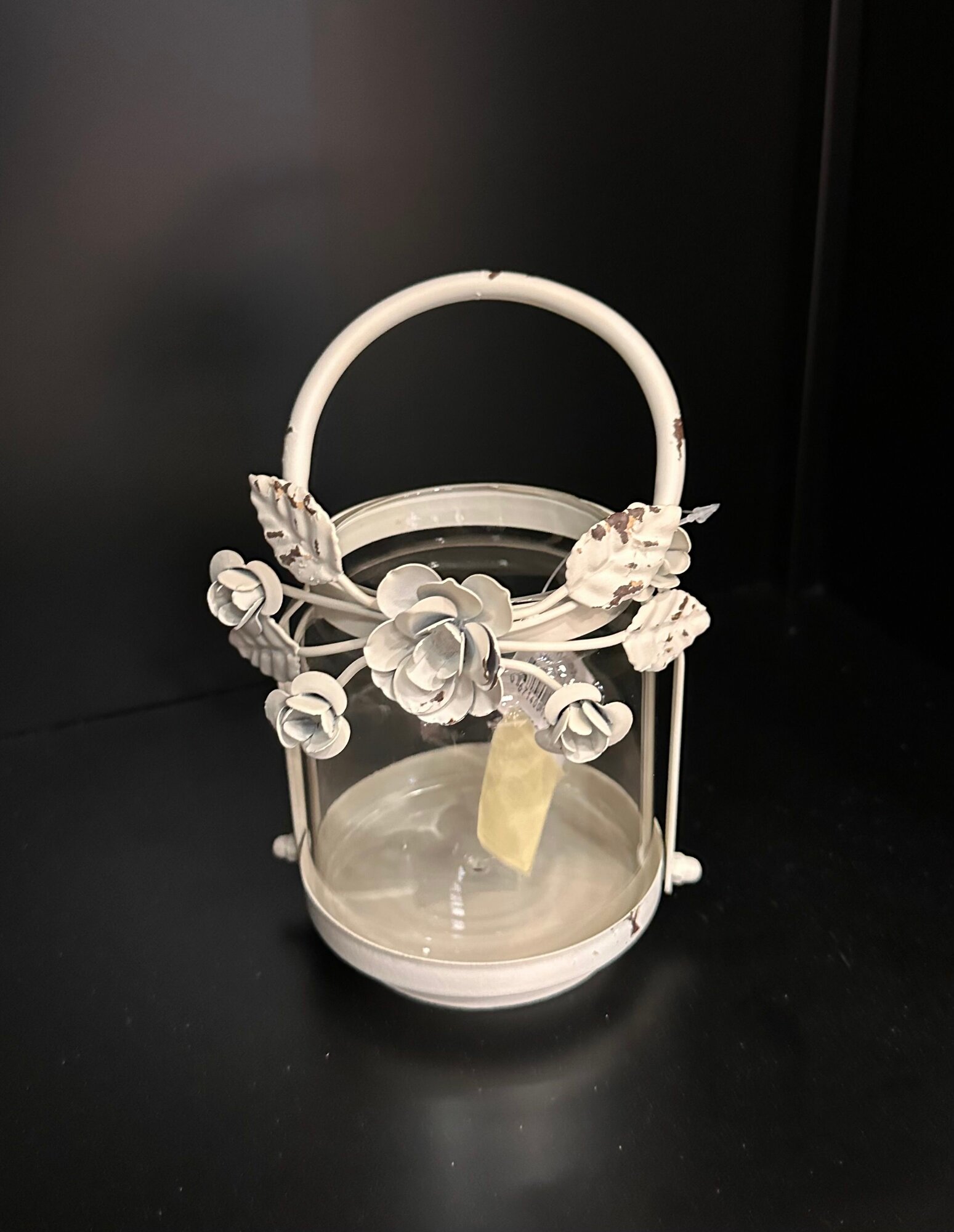 Подсвечник со стеклом