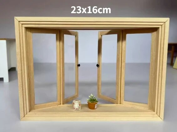 Миниатюрная раздвижная дверь для кукольного домика 1pcs