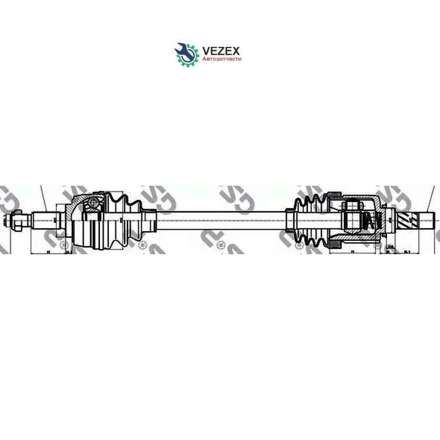 GSP 250402 Вал приводной