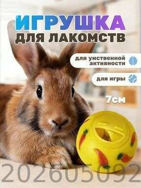 Игрушка для лакомств для кроликов и грызунов