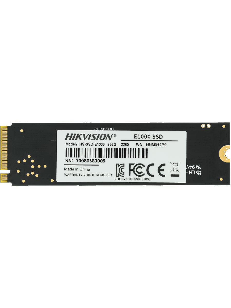 Накопитель SSD Hikvision HS-SSD-E1000/256G Hiksemi 256 ГБ, M.2 2280, PCIe 3.0 x4, NVMe, M.2 1900 МБ/с