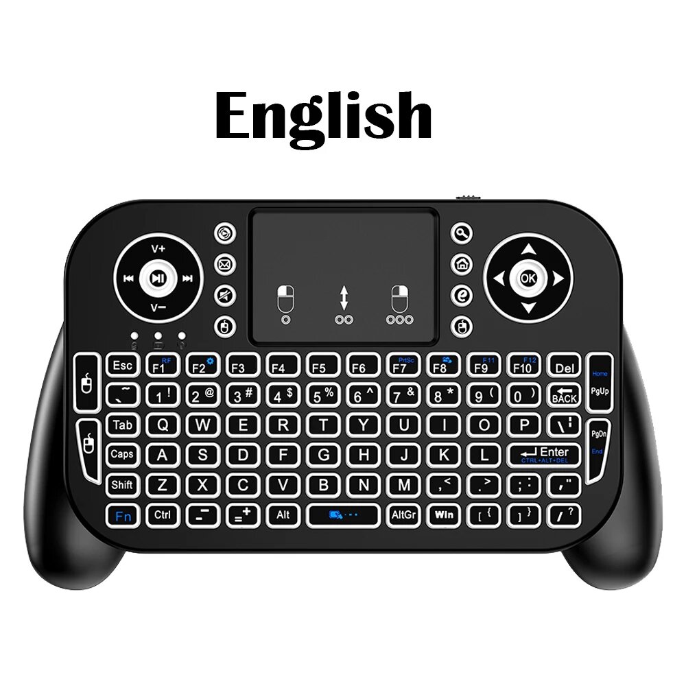 Мини беспроводная клавиатура MRSVI V8 с подсветкой Standard Version, English