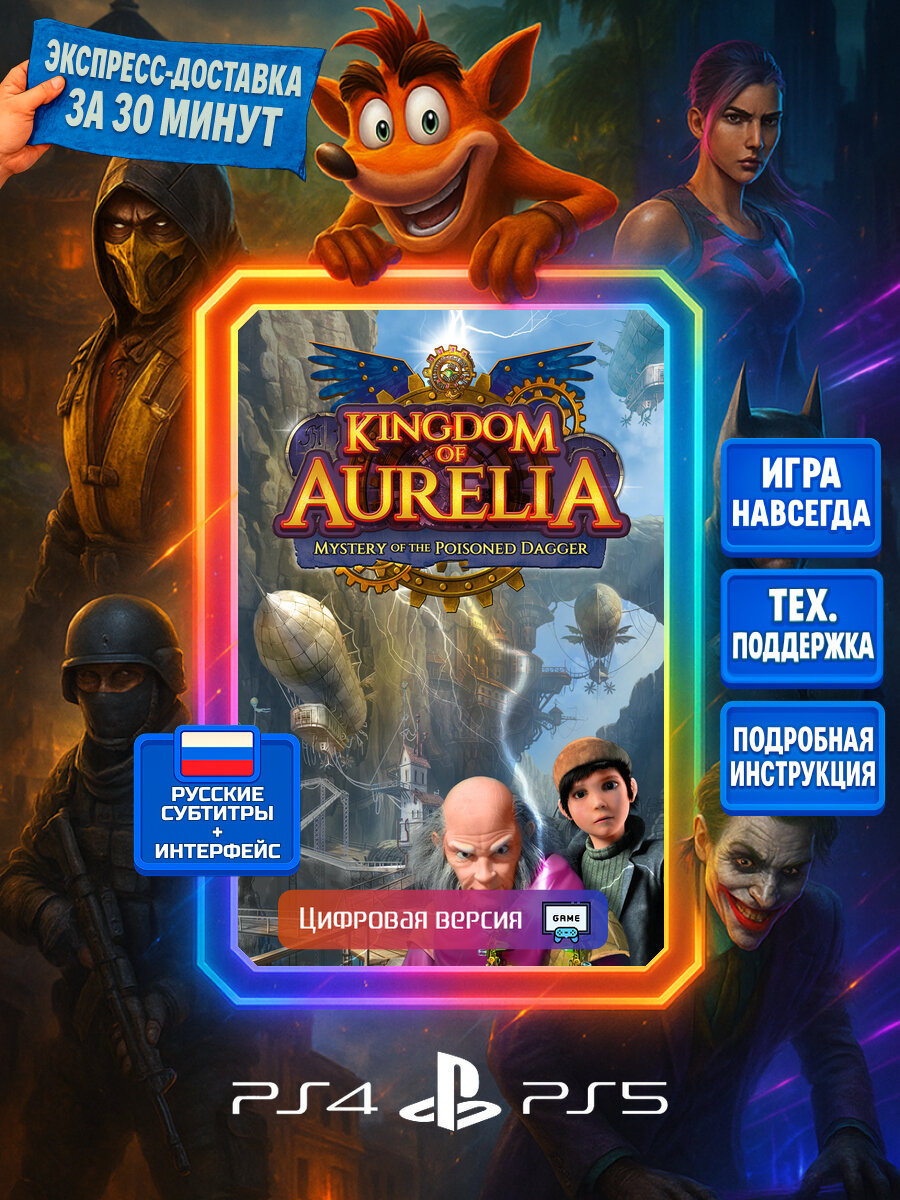 Kingdom of Aurelia - Mystery of the Poisoned Dagger PS4/PS5 | Моментальная доставка | Русские субтитры и интерфейс | Семейные